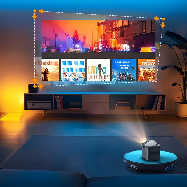 BYINTEK U80 Max Projector 3D 4K Cinema Android 11.0 WiFi Mini Portable ...