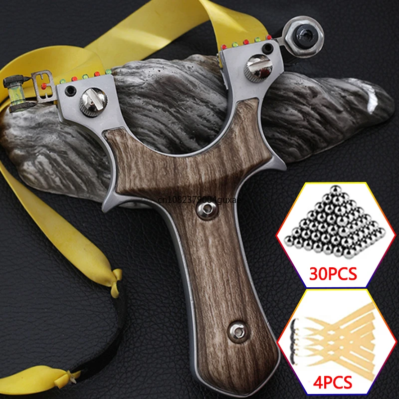 Stainless-Steel-Shooting-Slingshot-Traditional-Rubber-Band-Catapult ...