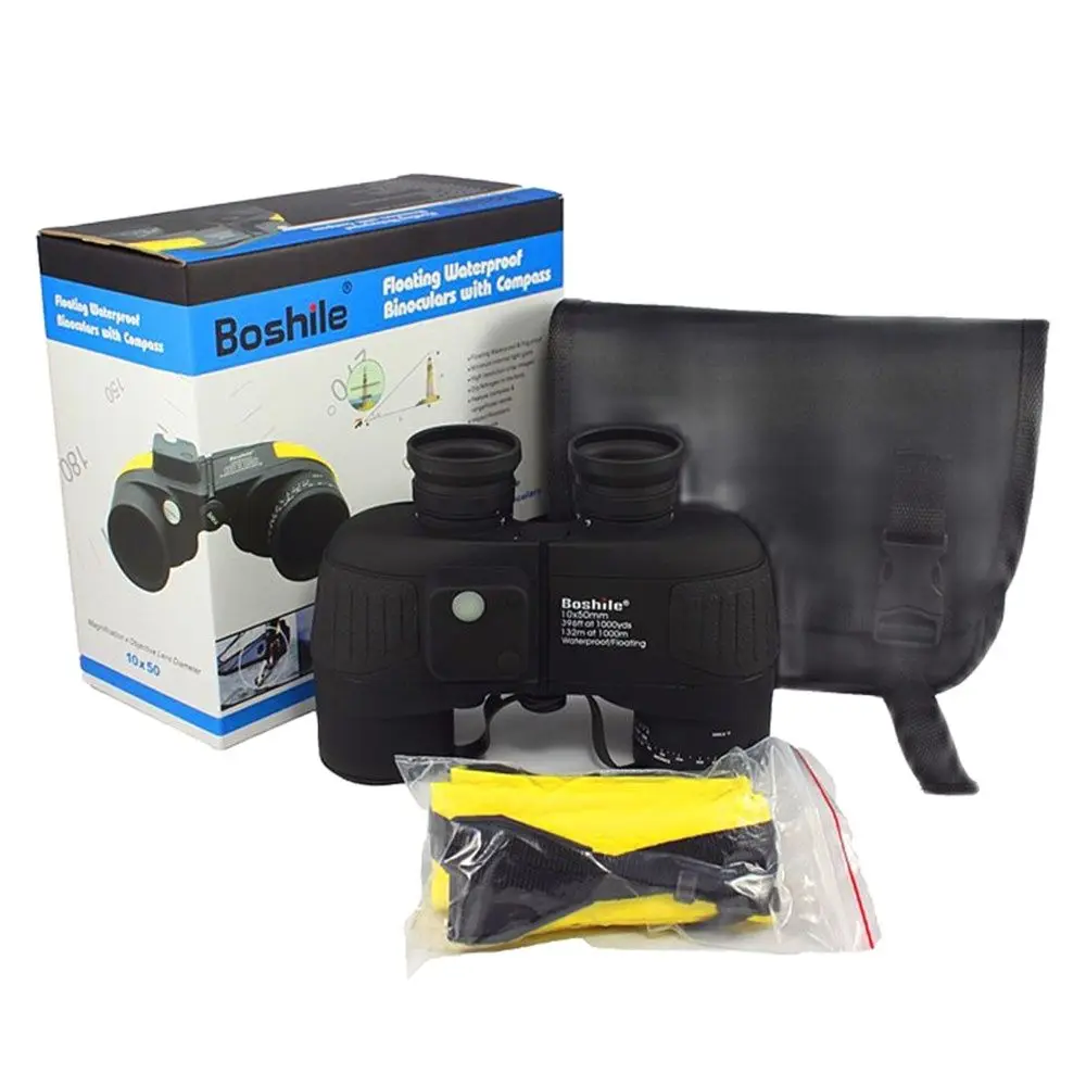 Boshile 10X50 Binoculars Marine Compass Telescope Zoom Rangefinder ...