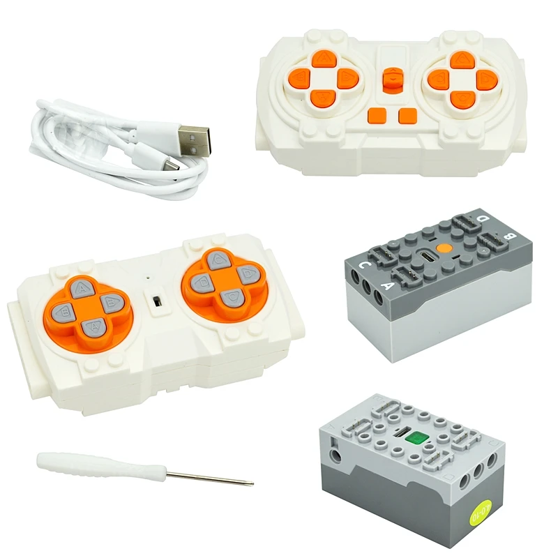 4 Channel Rechargeable Bluetooth Battery Box Technical Parts Bricks ...