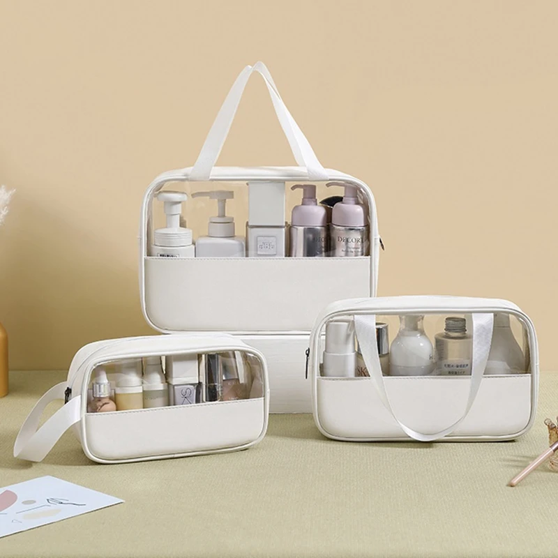 Cosmetic Bag Transparent Make | Pvc Waterproof Make Bag | Transparent ...