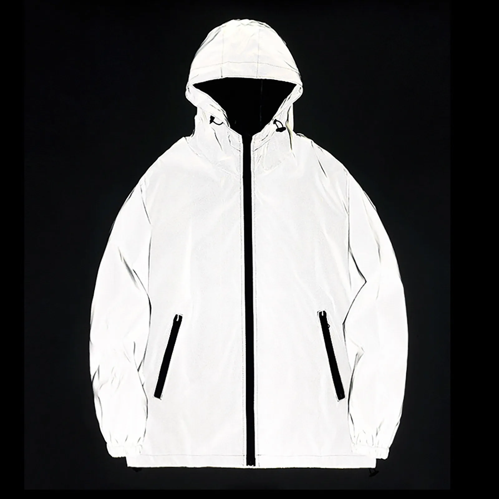 Mens Glow In The Dark Jacket Windbreaker Men Autumn Brand Outwear ...