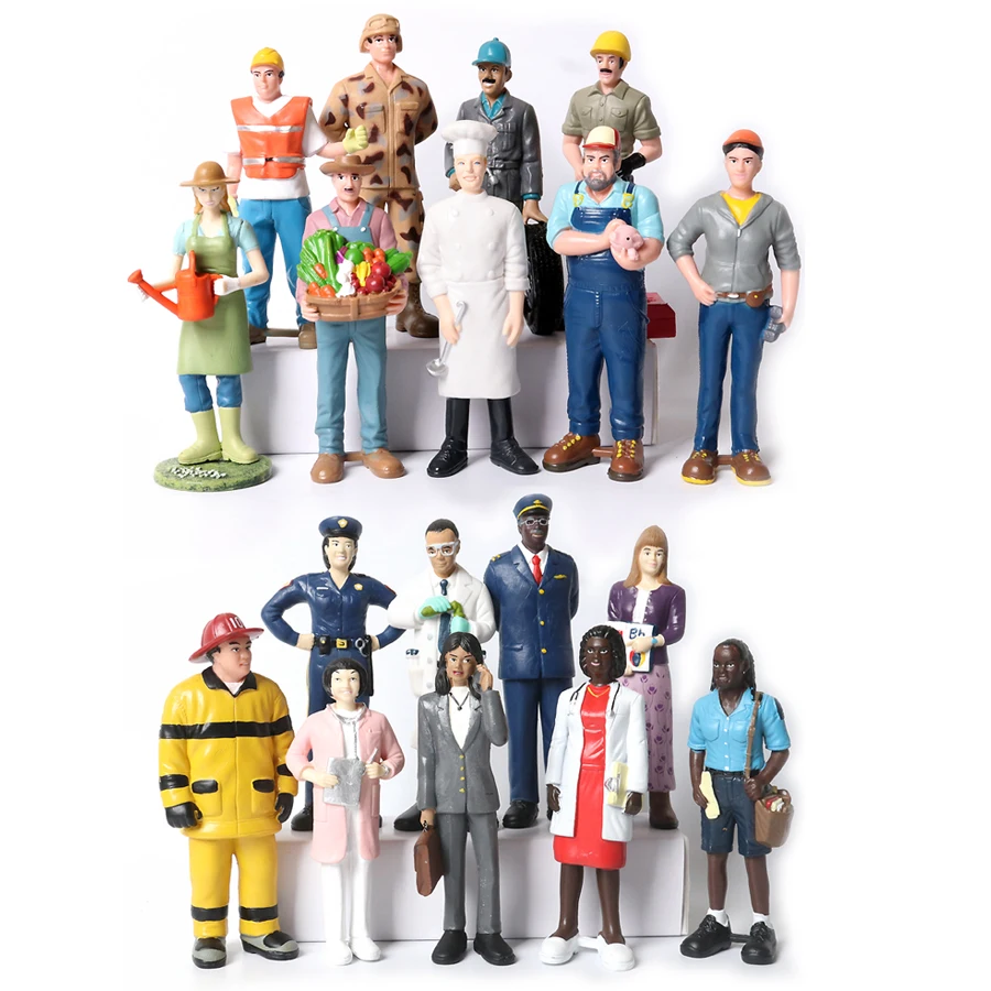 Realistic-Professionals-Pretend-Career-People-Figures-Representing-a ...