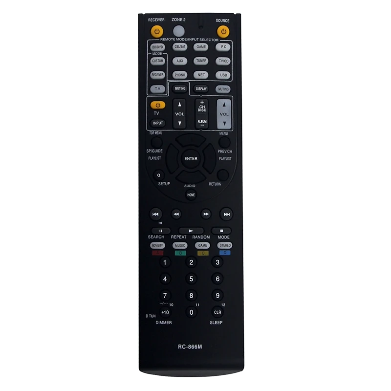1-PCS-RC-866M-Remote-Control-Black-ABS-For-Onkyo-AV-Receiver-RC866M-TX ...