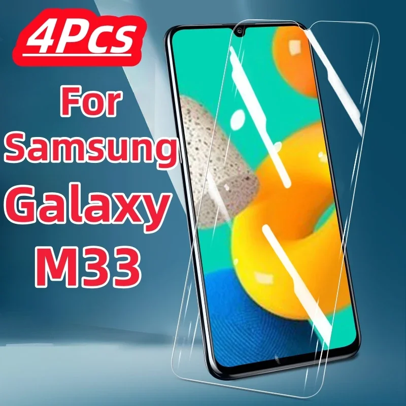 2-4Pcs-lot-9H-Tempered-Glass-For-Samsung-Galaxy-M33-5G-Screen-Protector ...