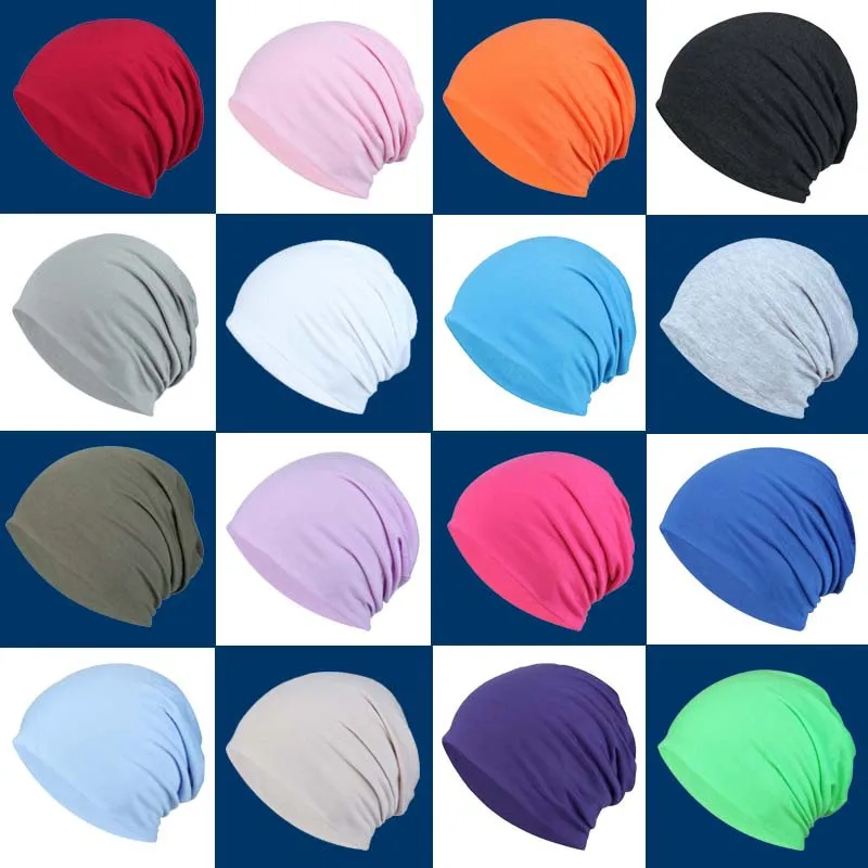 Breathable-Cotton-Polyester-Beanie-Thin-Stylish-Women-Man-Beanie-Soft ...