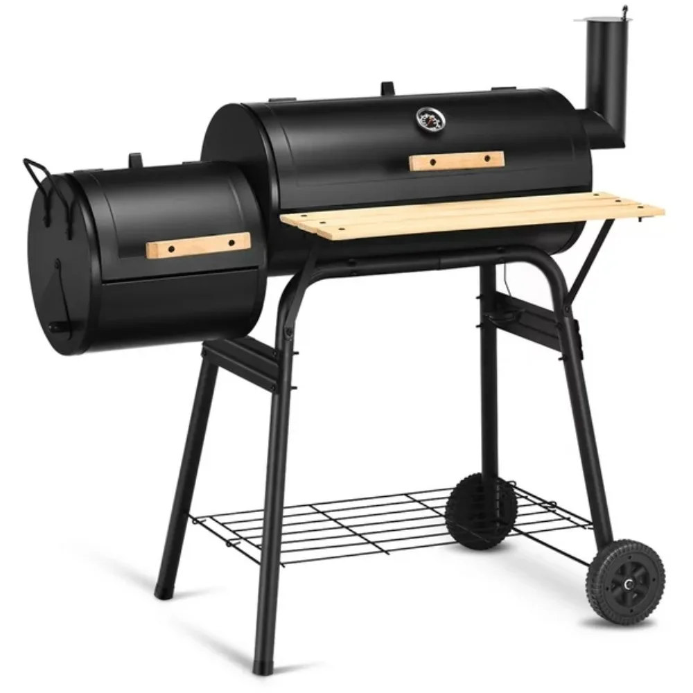 Outdoor-BBQ-Grill-Charcoal-Barbecue-Pit-Patio-Backyard-Cooker-Smoker ...