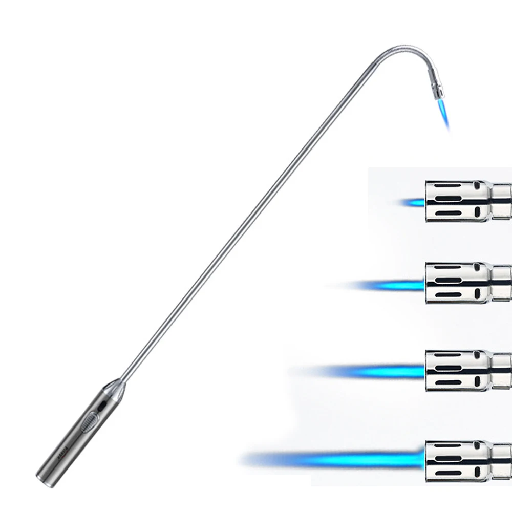 70cm-Blue-Flame-Lighter-Kitchen-Candle-Long-Butane-Gas-Lighter-360 ...