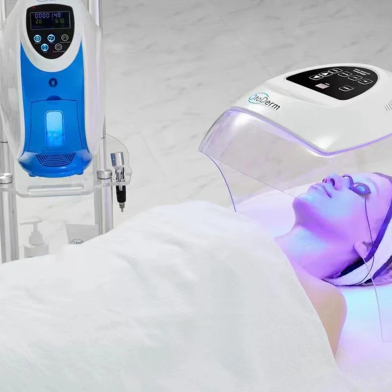 Newest O2toderm Oxygen Dome With 7 Colors LED Light Therapy Oxygen Jet ...