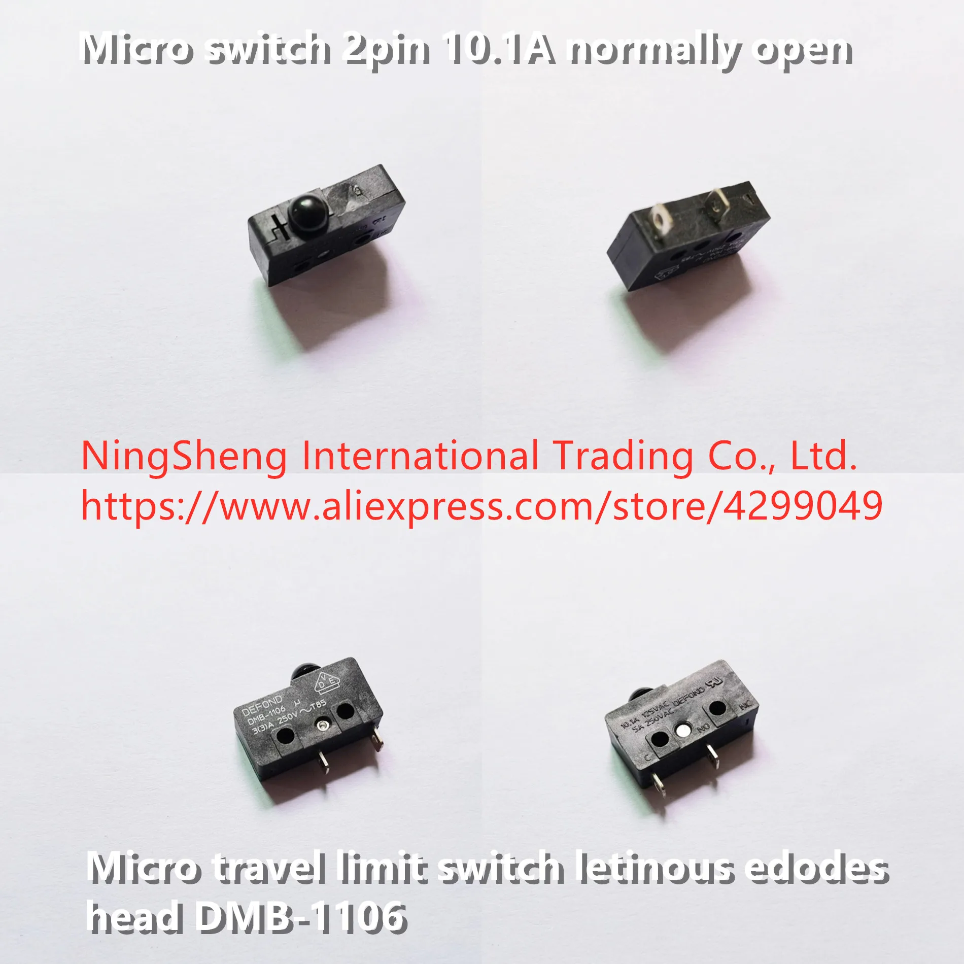 Travel Limit Switch | 2pin Limit Switch | Micro Switch | Dmb-1106 ...