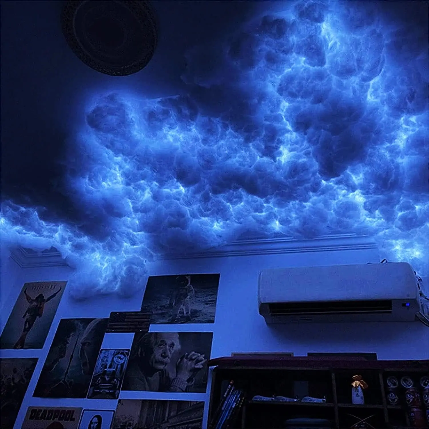 Halloween Decor Indoor - Smart Thunder Cloud Led Lights for Ceiling DIY ...