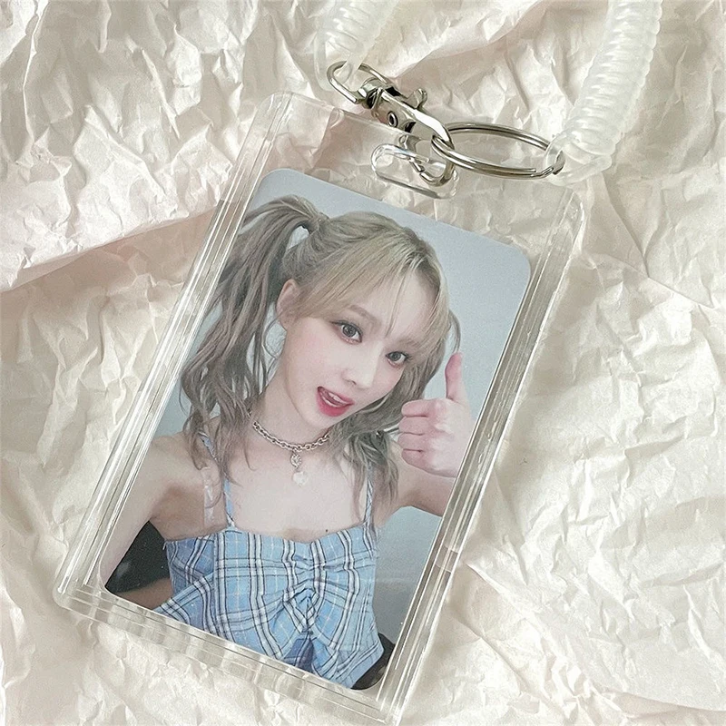 Ins Photocard Holder Polaroid Album Clear Acrylic Card Cover Cute Card ...