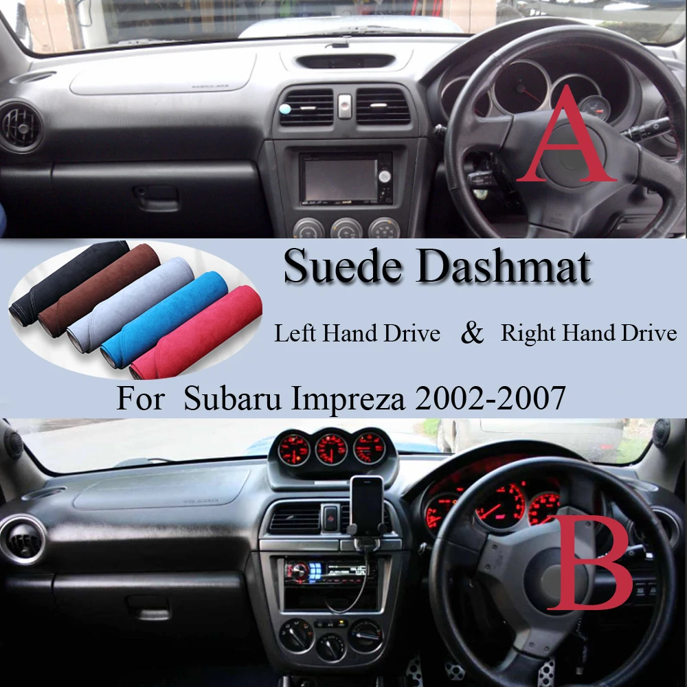 For-Subaru-Impreza-Wrx-STi-GD-GG-G2-2002-2003-2004-2007-Suede-Dashmat ...