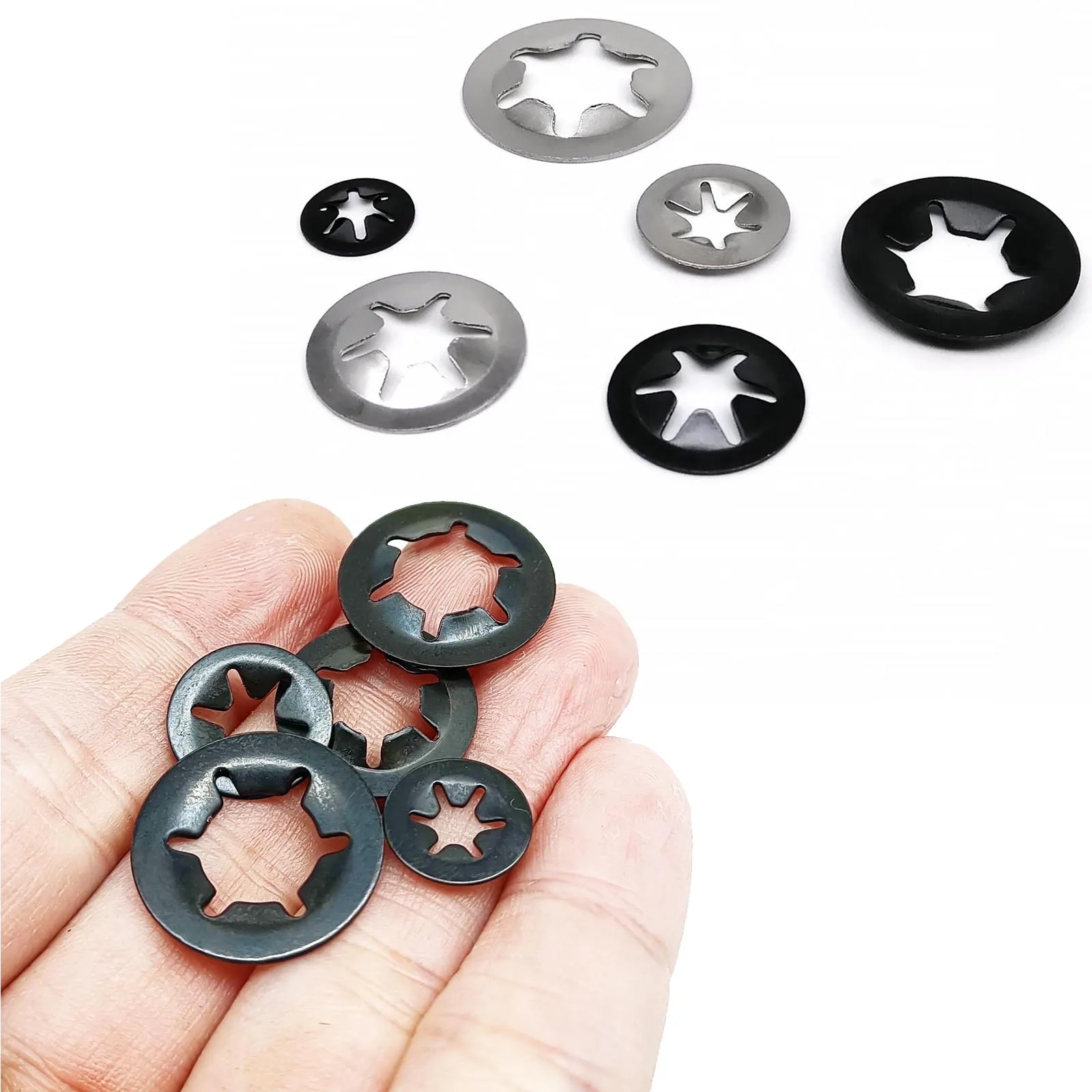 M2-M2-5-M3-M4-M5-M6-M8-M10-M12-Externe-borgring-Zelfsluitende-borgclip ...