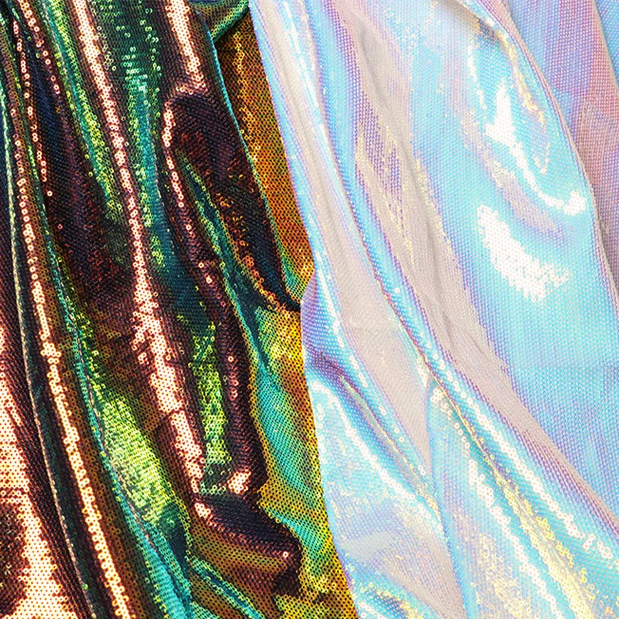 Glamy Bling Sequins Fabric Fashion Sparkling Skirt Cloth Party Wedding ...