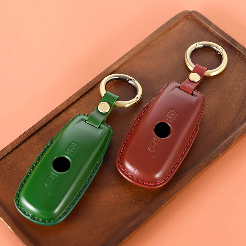 Genuine-Leather-Motorcycle-Key-Case-Shell-Cover-For-Honda-GL1800-Gold ...