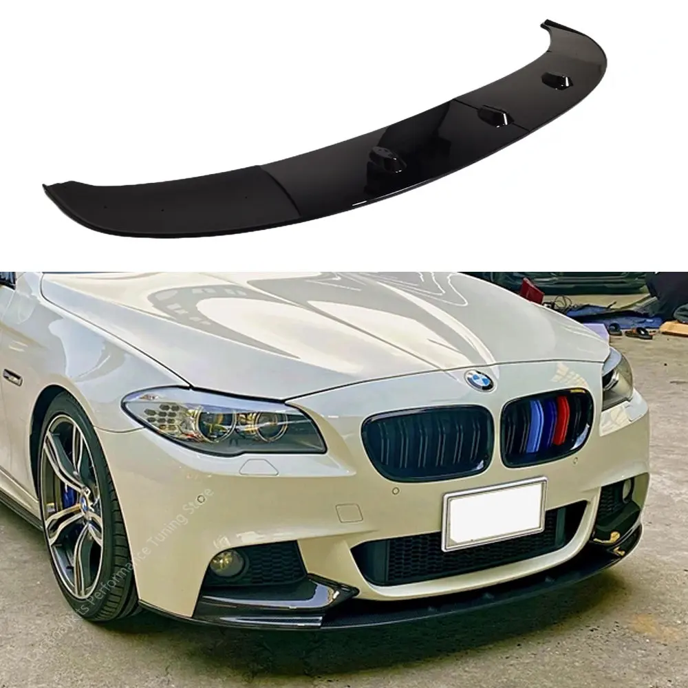 For Bmw F10 F11 M Performance Style Front Bumper Lip Spoiler Splitter Diffuser 5 Series 525d ...