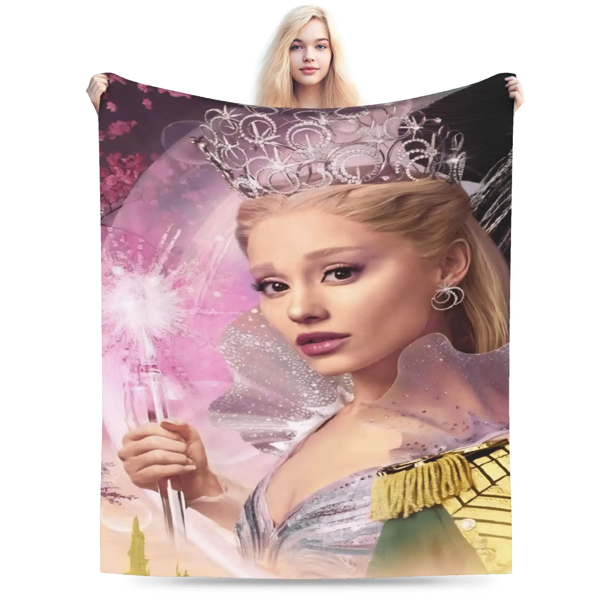 W-Wicked 2 Musical Movie Glinda Elphaba Blankets Warm Soft Novelty ...