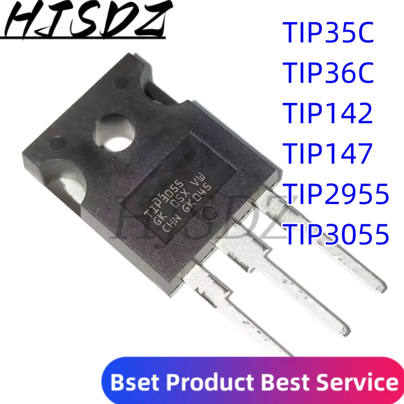5 piezas TIP35C TIP36C TIP142 TIP147 TIP2955 TIP3055 TO-247 TO247 NPN ...