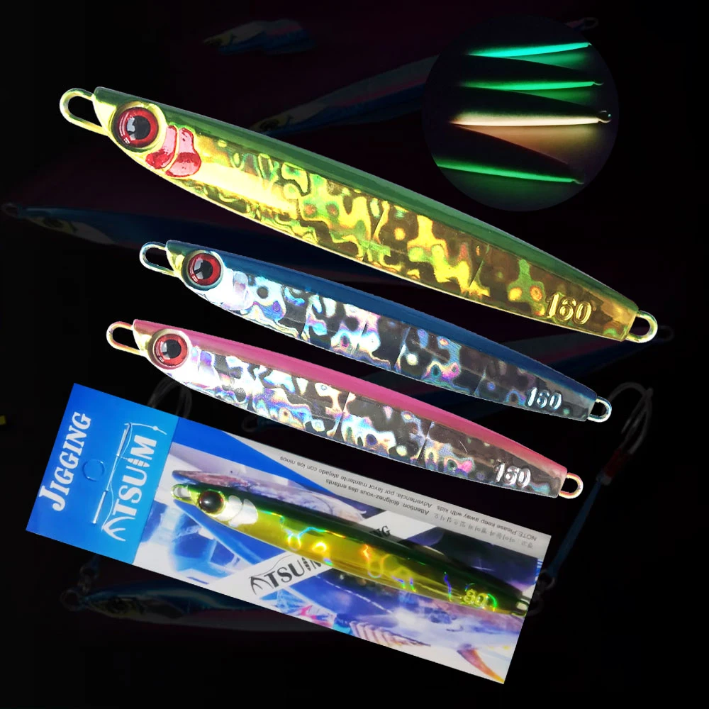 1-pz-Slow-Falling-JIg-Fishing-Leurre-Glow-Angler-muslimum-Metal-Hard ...