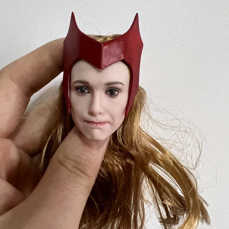 IN STOCK 1/6 female head sculpt actress movie star wanda head carving ...