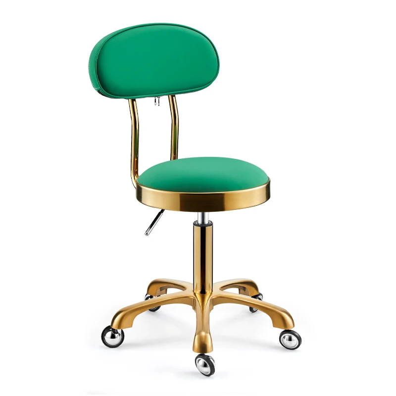 Barber-Chairs-Leather-Round-Beauty-Manicure-Stool-Salon-Shaving ...