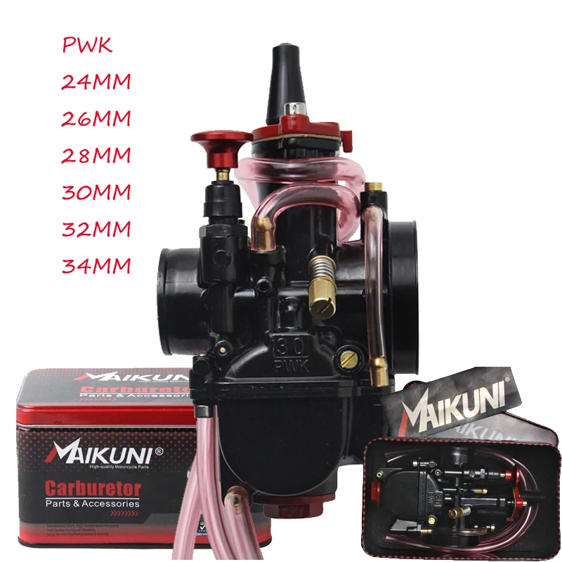 Pwk 24 26 28 30 32 34mm Carburateur MAIKUNI gicleur pwk Carburetor 2T 4T Universal 50cc-350cc ...