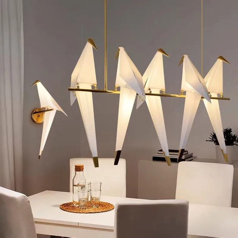 Perch Light Chandeliers designer bird lamps For Restaurant Children's ...