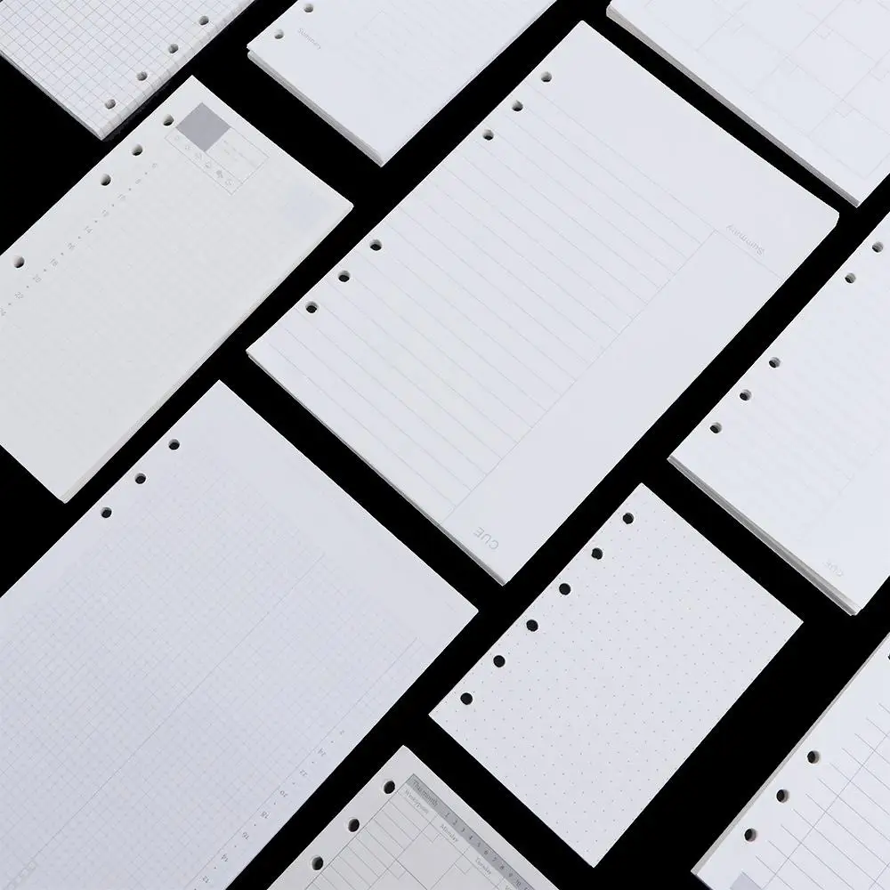 45 Sheets A5 A6 A7 Refill Spiral Binder Inner Page DIY Notebook Loose ...