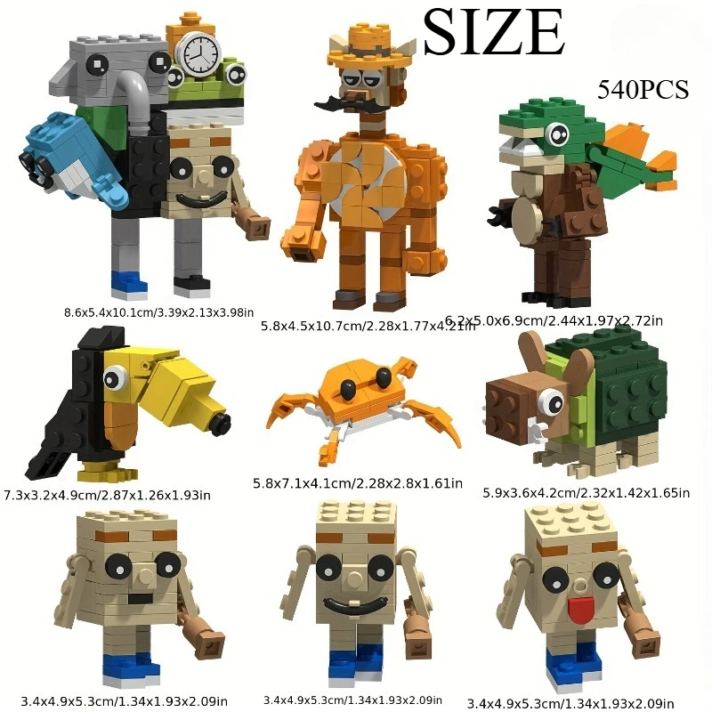 540PCS Mythical Creatures Building Set - 9-in-1 Fantasy Model Kit for ...