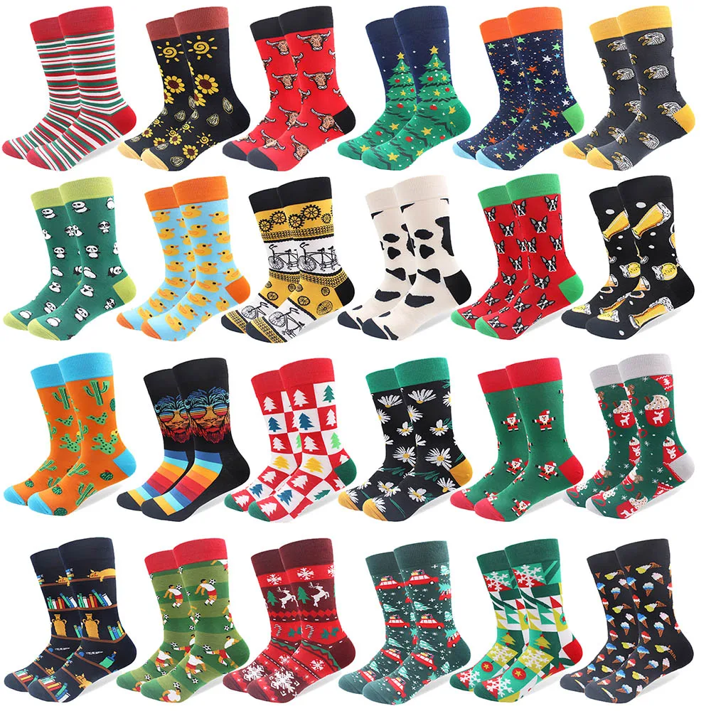 2022 New Arrival Men's Latest Design Middle tube Combed Cotton Socks ...
