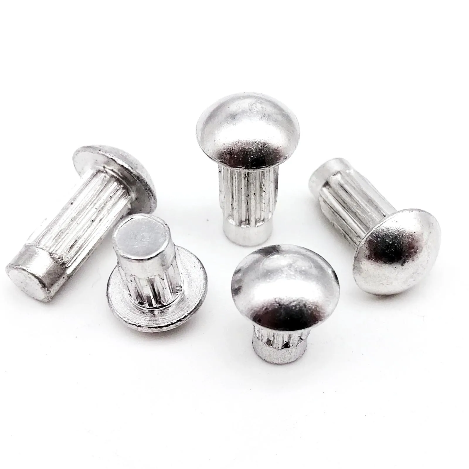 100pc-M2-M2-5-M3-M4-GB827-Aluminum-Button-Round-Head-Knurled-Shank ...