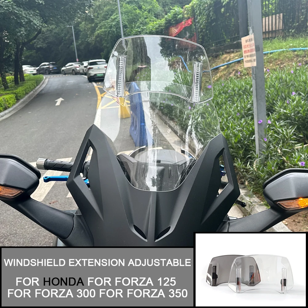 Motorcycle-Windshield-Extension-Adjustable-Spoiler-Deflector-For-HONDA ...