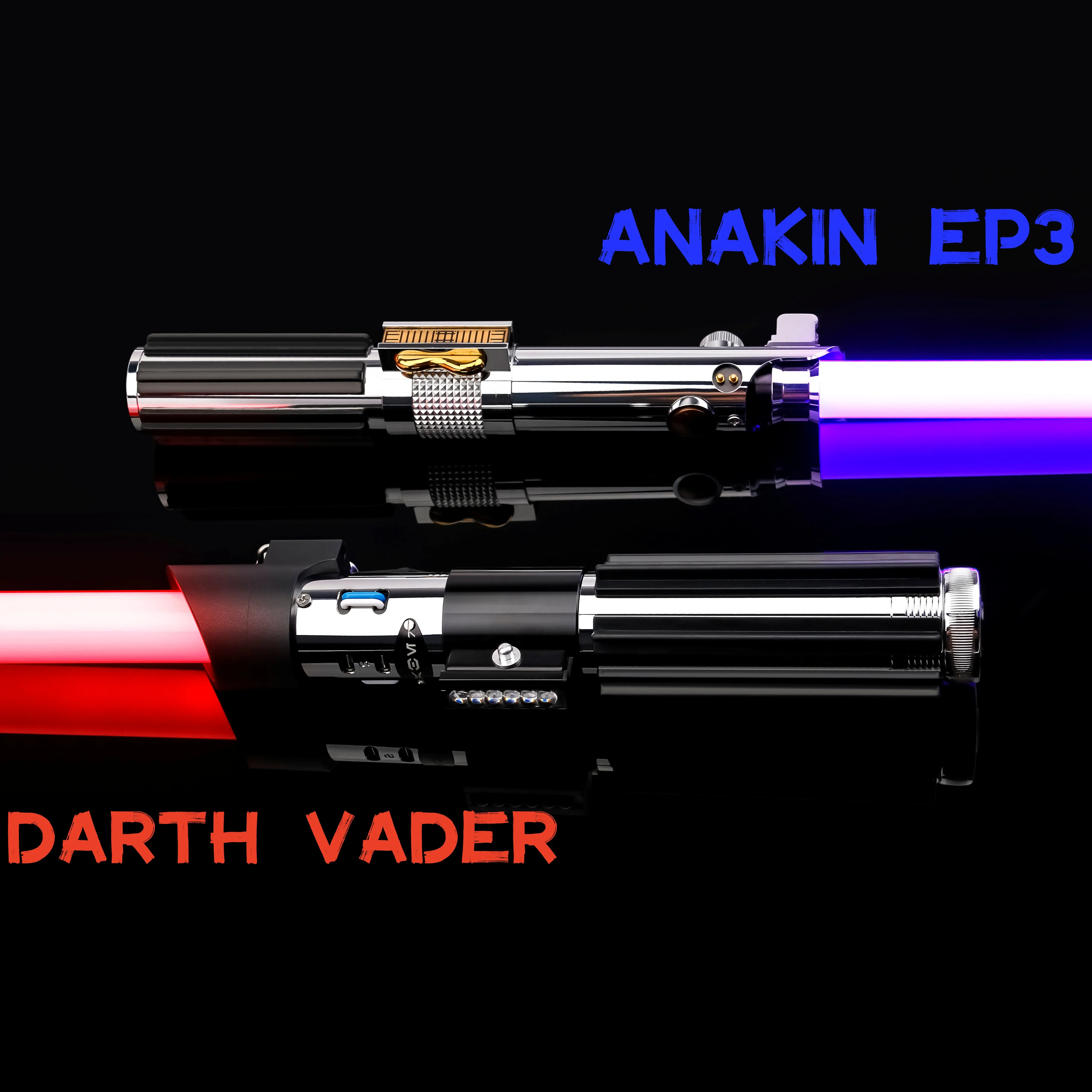 Anakin-Skywalker-Lightsaber-Dearth-Vader-Smooth-Swing-Metal-Hilt-Combat ...