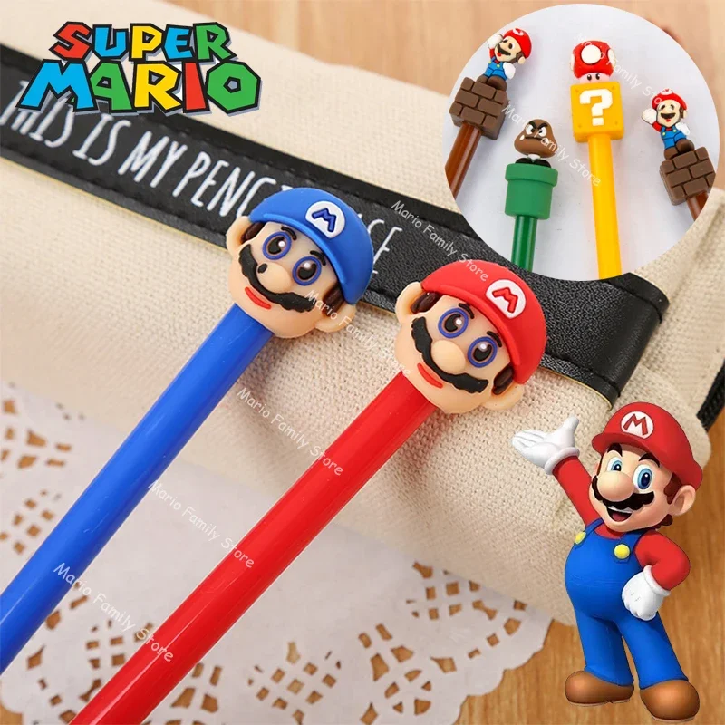 Super-Mario-Bros-Neutral-Pen-Anime-3d-Figure-Black-Ink-Gel-Pen-Cartoon ...