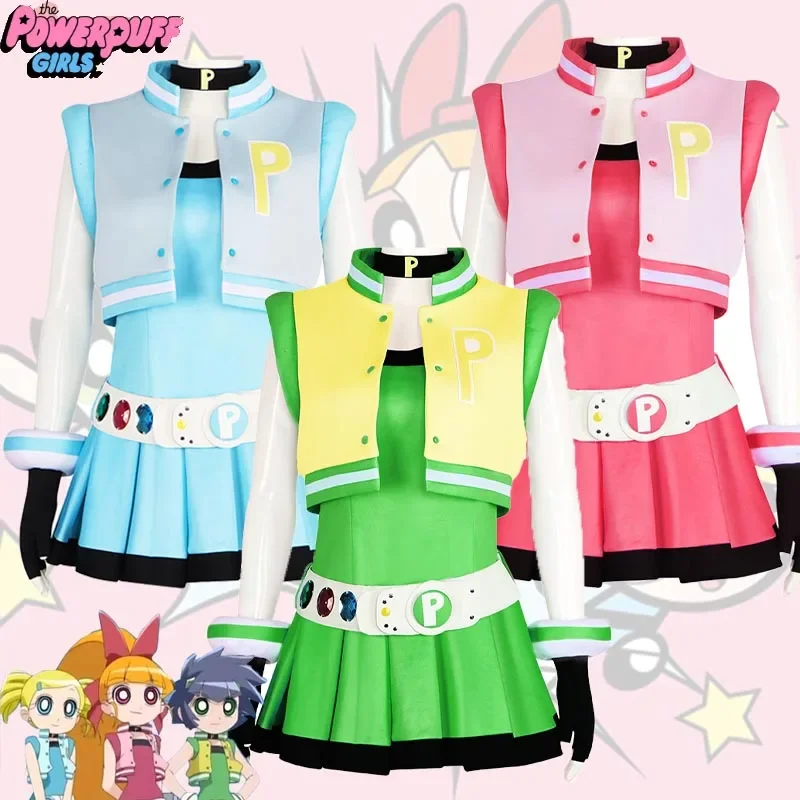 Disfraz-de-Cosplay-Powerpuff-para-ni-as-traje-de-flores-de-mariposa ...