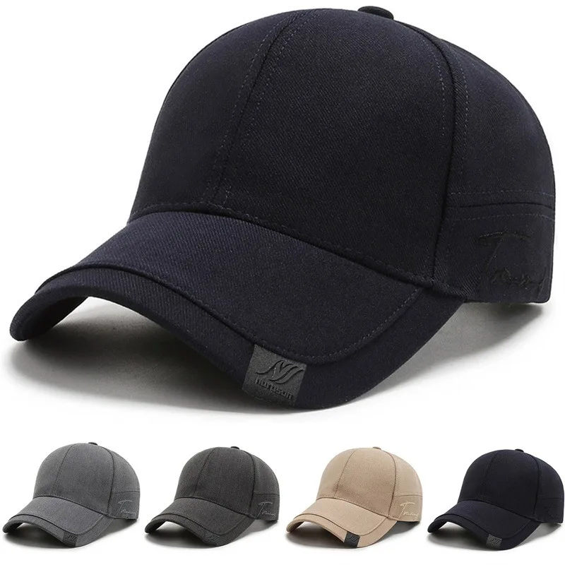 Solid-Baseball-Caps-for-Men-Outdoor-Cotton-Cap-Bone-Gorras ...