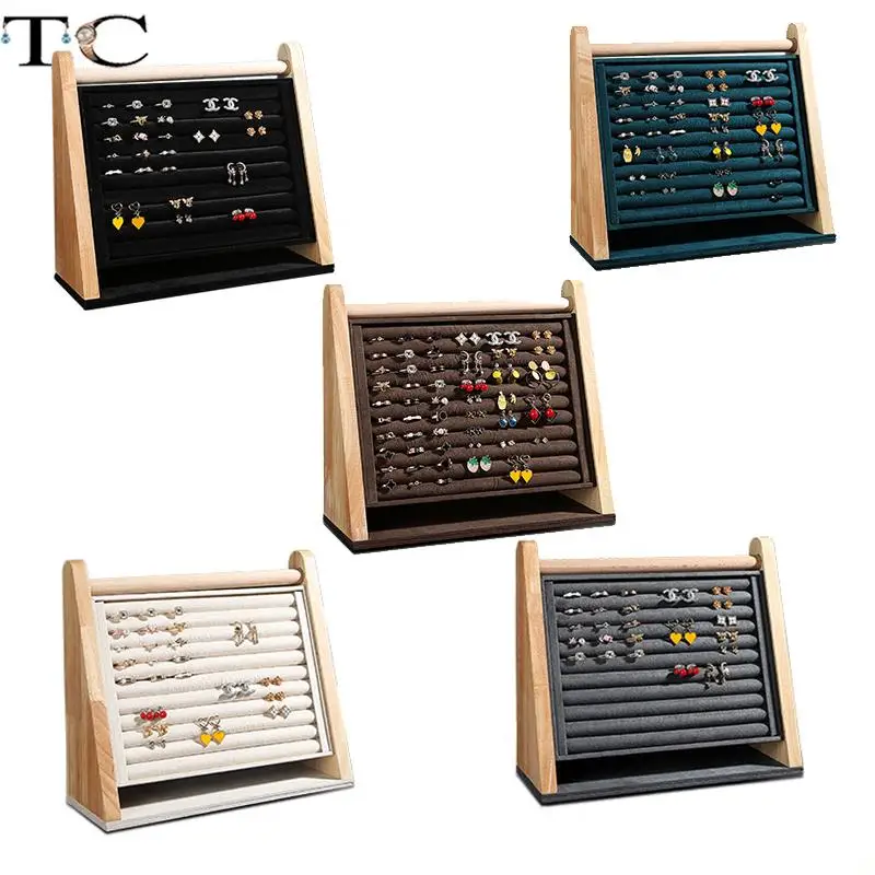 Solid-Wood-Vertical-Jewelry-Display-Rack-Ring-Display-Rack-Jewelry ...
