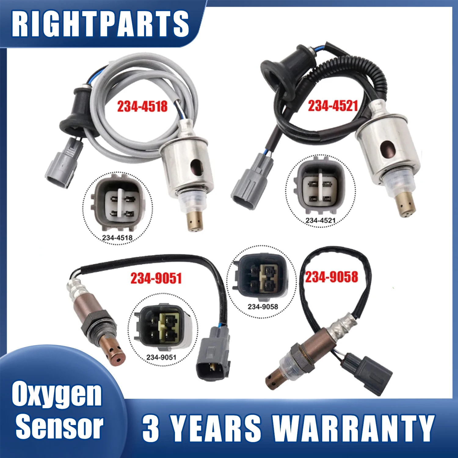 Upstream-Downstream-Lambda-O2-Oxygen-Sensor-234-9051-234-4521-234-4518 ...