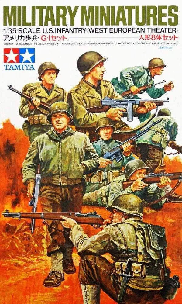 Tamiya-35048-1-35-Military-Model-WWII-US-Army-Infantry-European-Theater ...