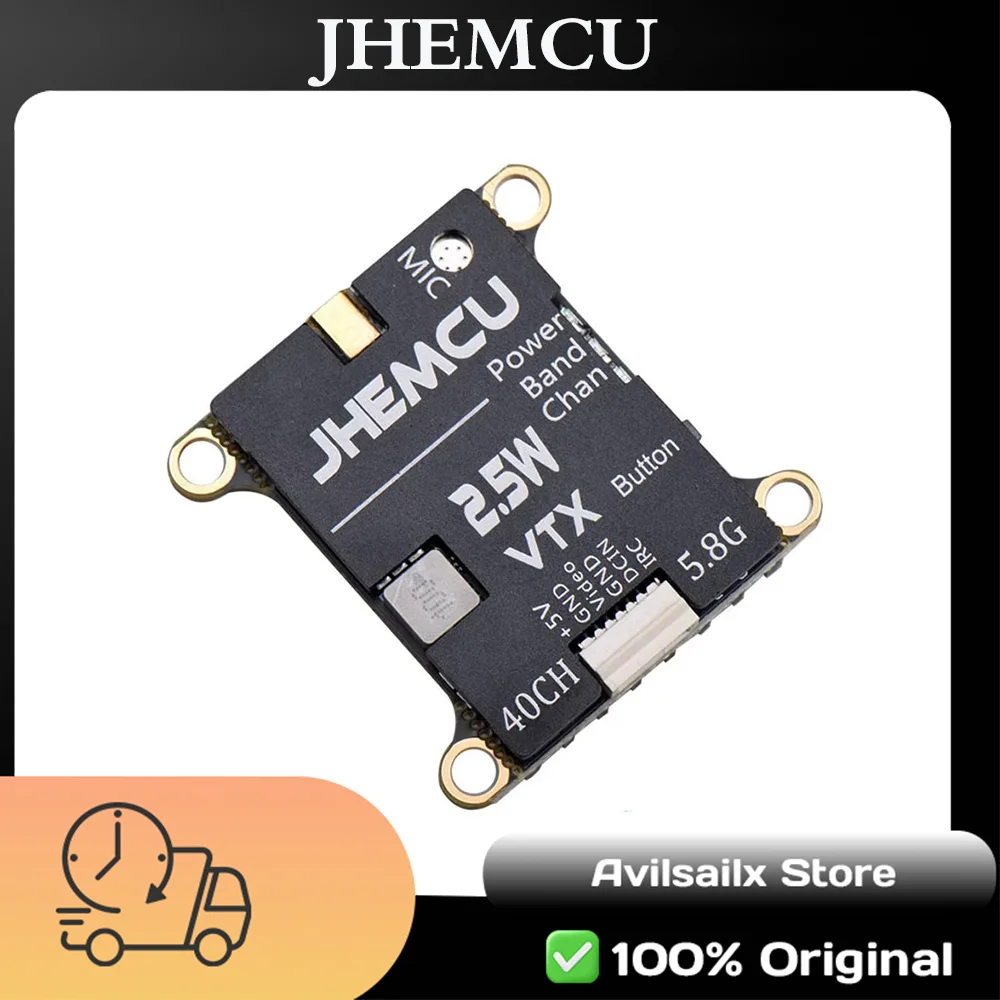 JHEMCU 2.5W VTX 5.8G 40CH Adjustable FPV Transmitter Built-in ...