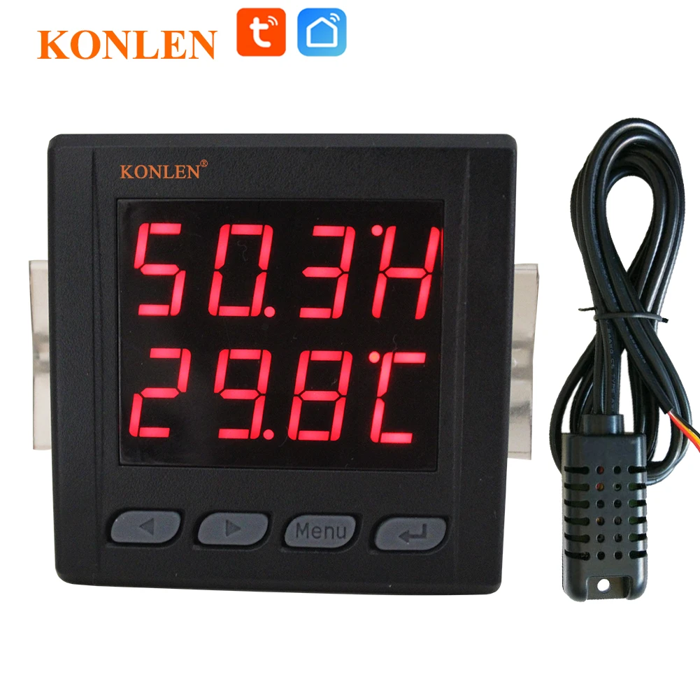 Tuya 2 Relay Wifi Temperature Humidity Sensor Controller Digital ...