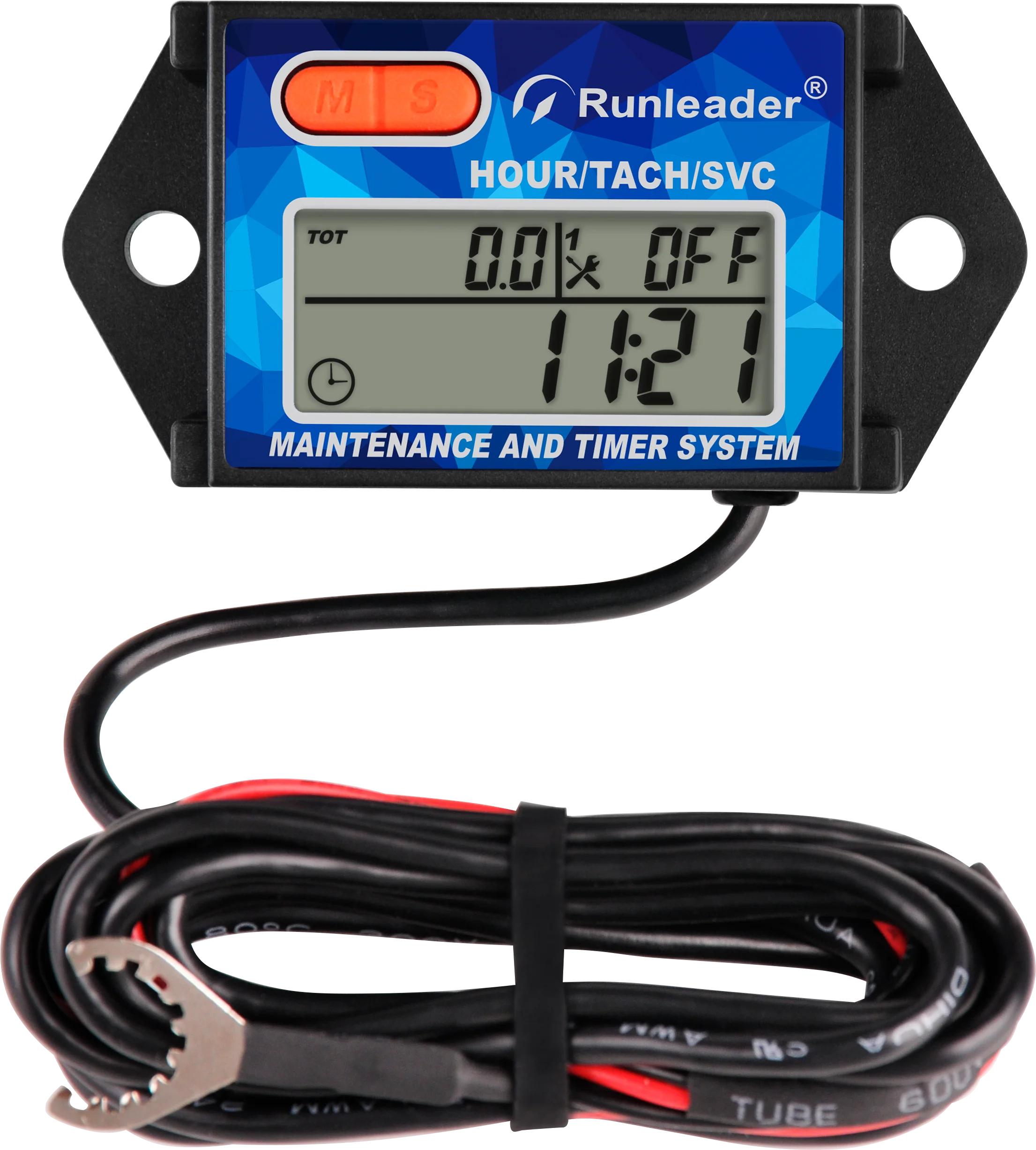 Digital Inductive Tachometer Hour Meter Gasoline Engine Maintenance ...