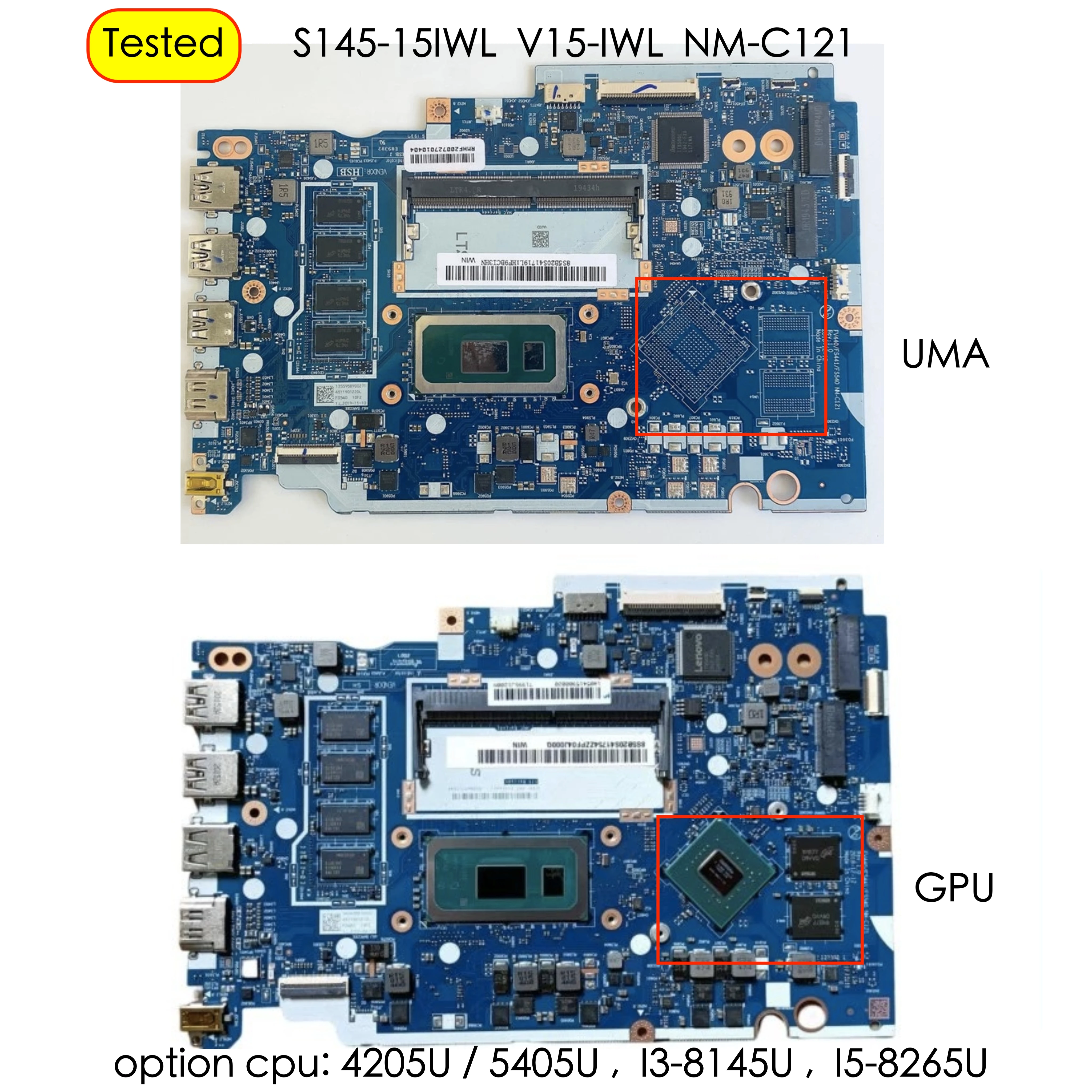 Placa base para ordenador portátil Lenovo Ideapad S145-15IWL, V15-IWL ...