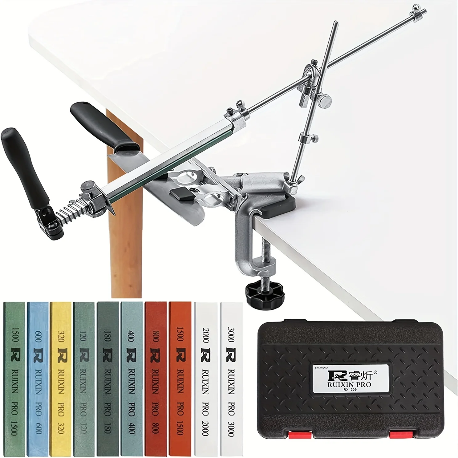 Professional-Apex-Knife-Sharpening-Kit-Tool-RuiXin-Pro-Rx009-Sharpener ...