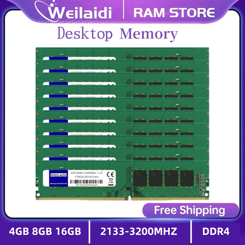 10PCS-DDR4-Desktop-Memory-Ram-4GB-8GB-16GB-2133MHz-2400MHz-2666HMz ...