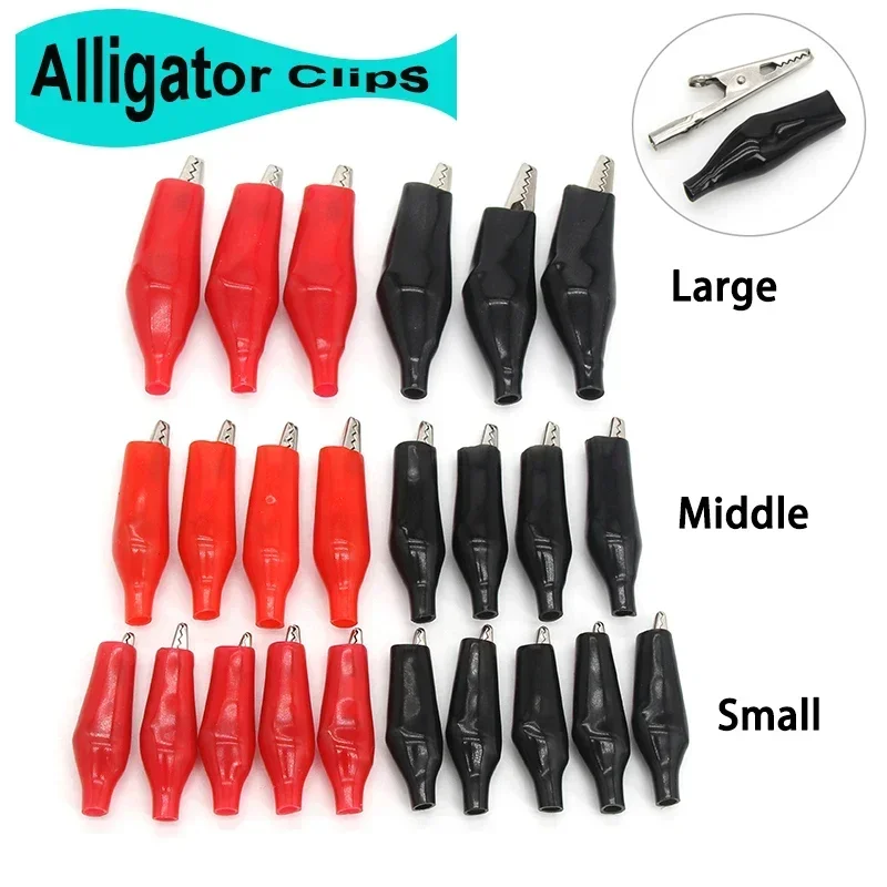 Metal-Plastic-Alligator-Clips-G98-Crocodile-Electrical-Clamps-Testing ...