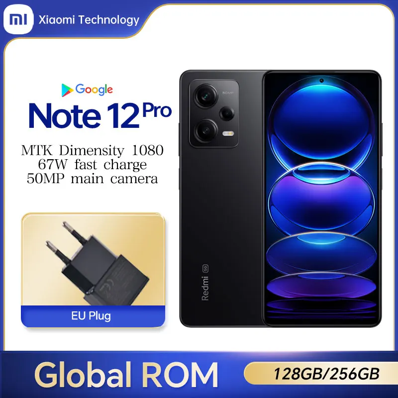 Xiaomi Redmi Note 12 Pro Rom Global 5G Smartphone MTK Dimensity 1080 ...