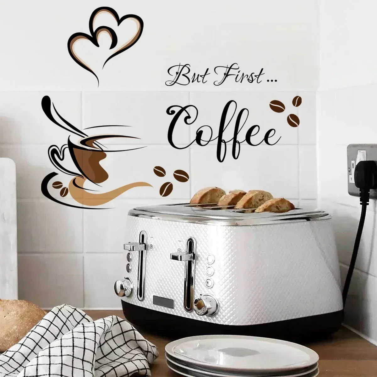 Coffee Cup Wall Stickers - Roshka eStore