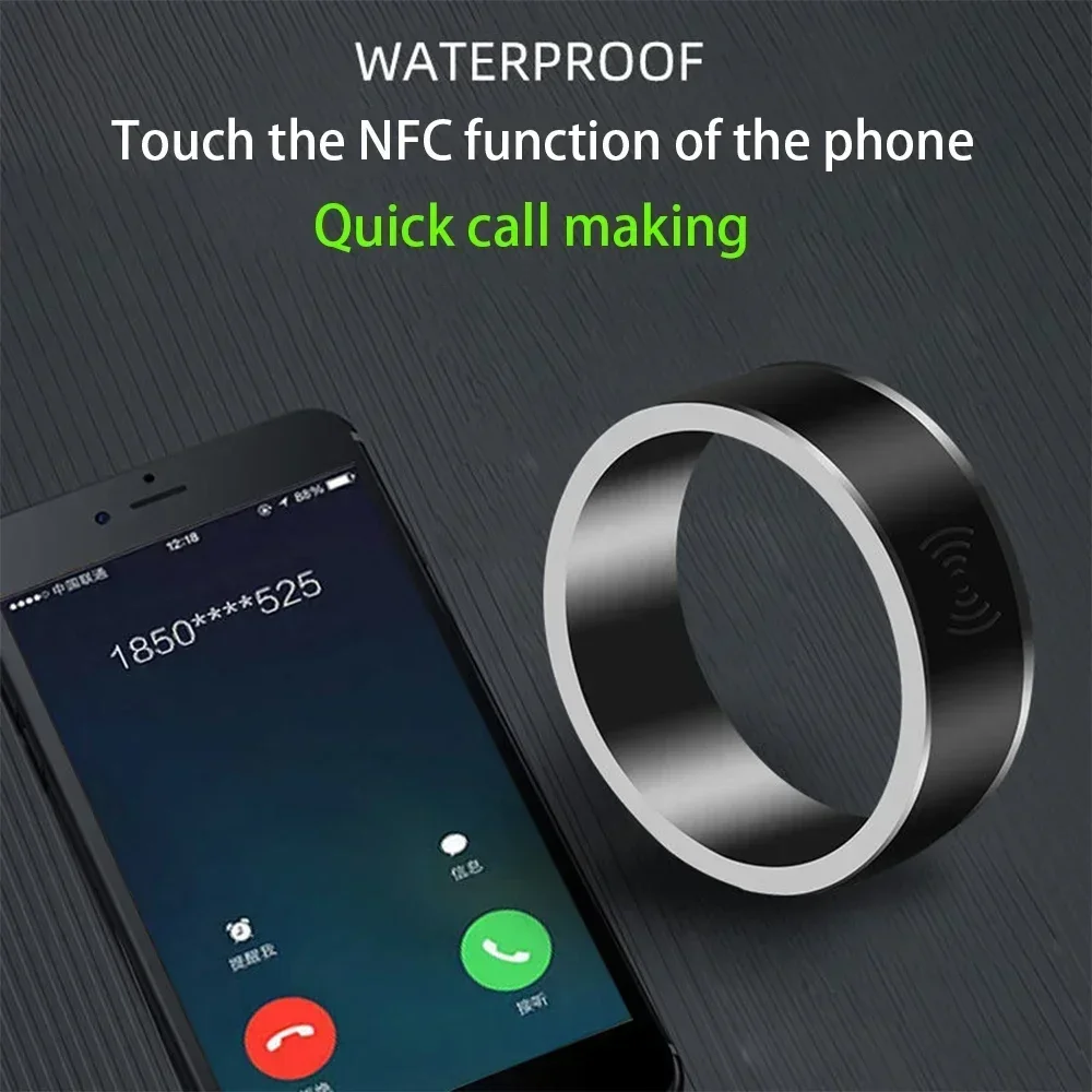Nfc-smart-ring-schwarz-technologie-bluetooth-ring-solar-energie ...